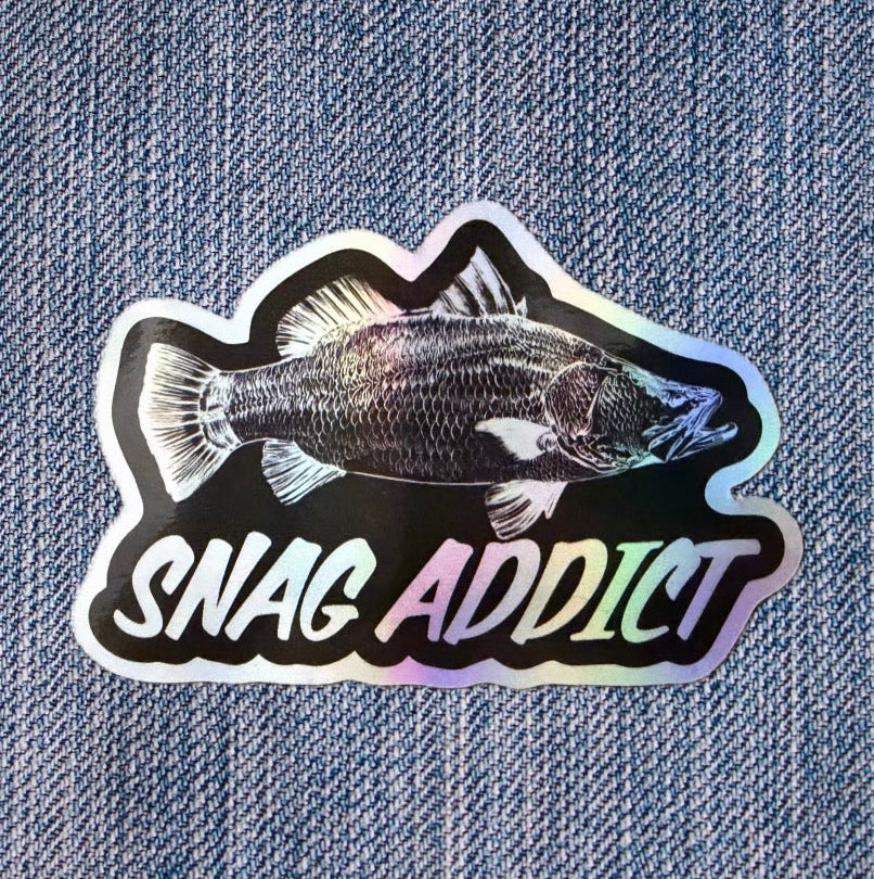HOLOGRAPHIC BARRAMUNDI STICKER – Snag Addict
